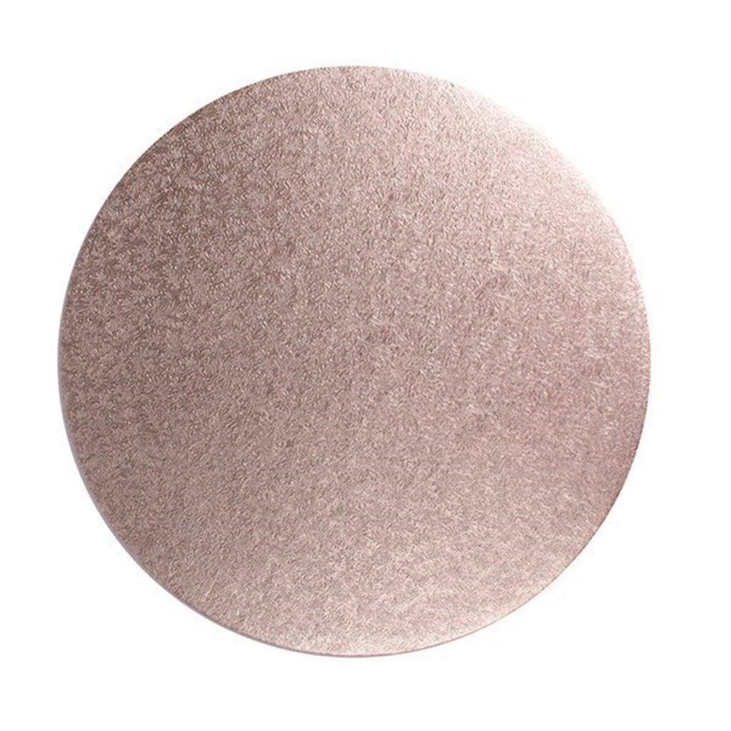 12″ Rose Gold Round Cake Board 12mm Thick – Box a Bake